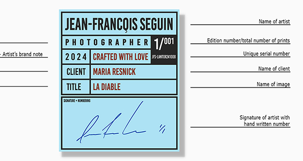 Art Prints index & numbering | Jean Francois Seguin Photography Blog